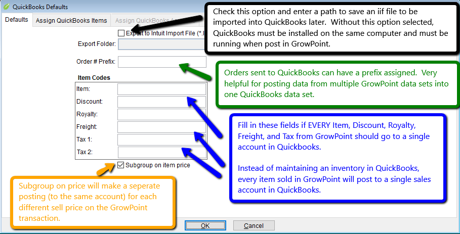 Posting GrowPoint AR to QuickBooks